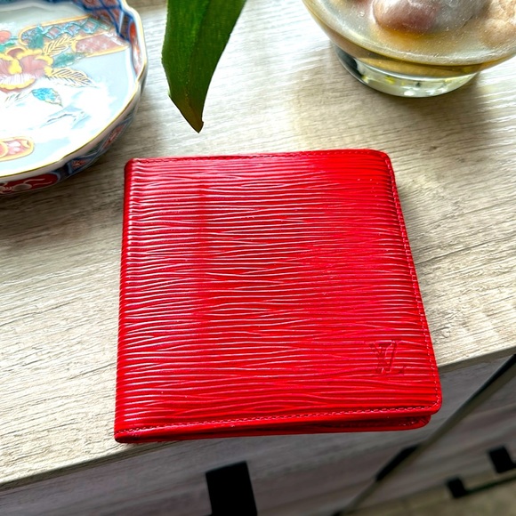 Louis Vuitton | Bags | Louis Vuitton Red Wallet | Poshmark